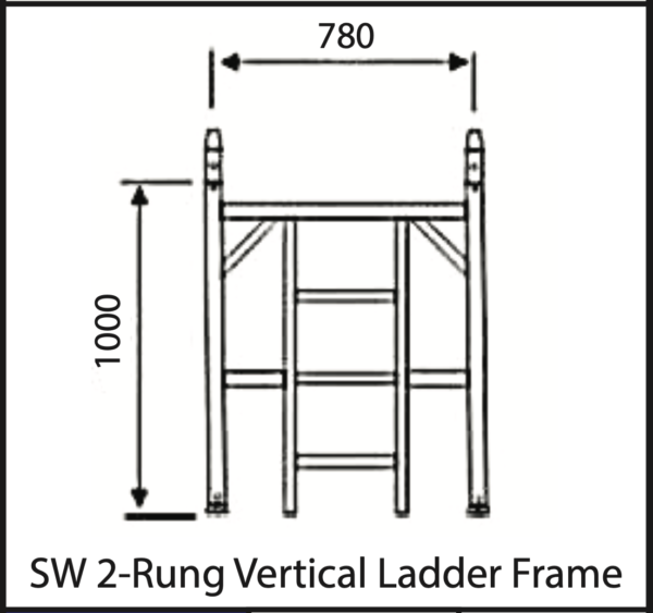 2-Rung Ladder Frame LF-078100 - STG Industrials Pte Ltd