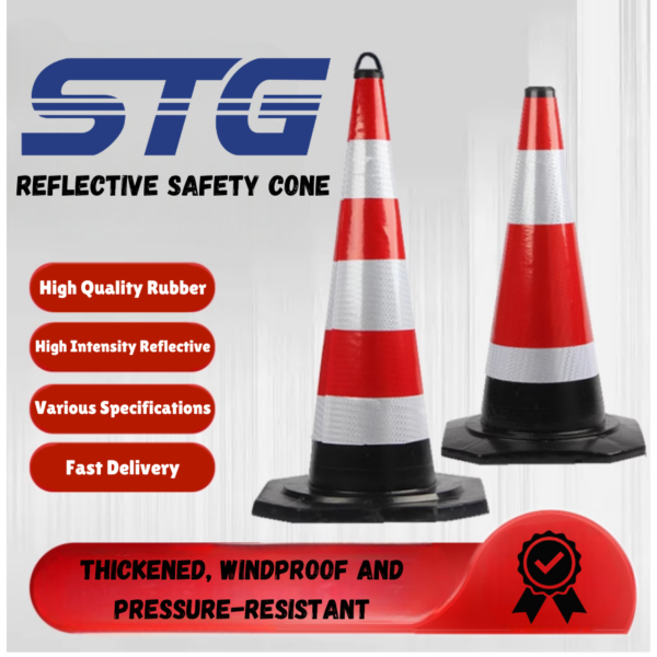 Reflective Safety Cone – Durable and High-Visibility Traffic Management ...